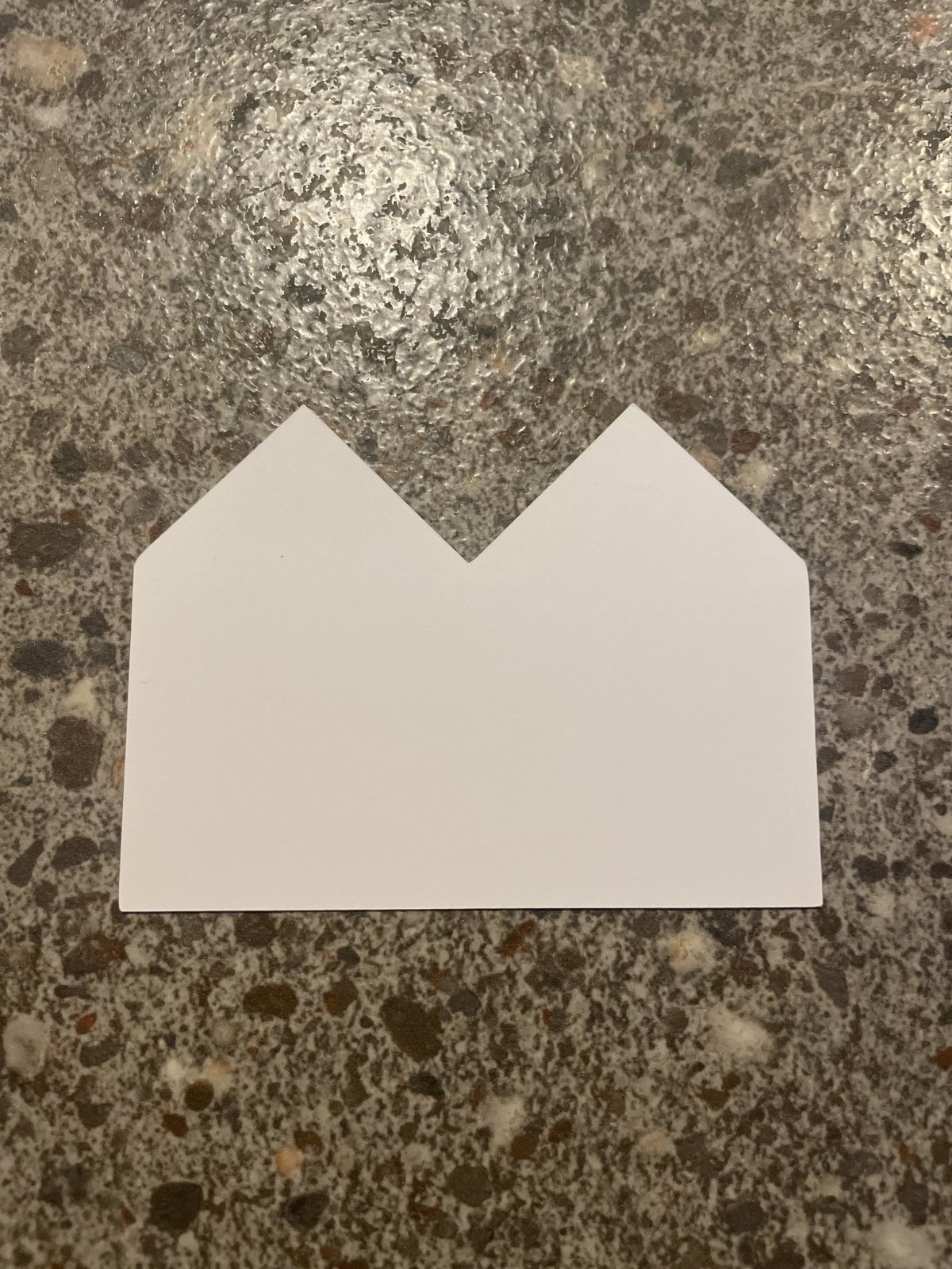 udstanset papstykket dobbelt, til alm. størrelse flag - Papfirkanter ...