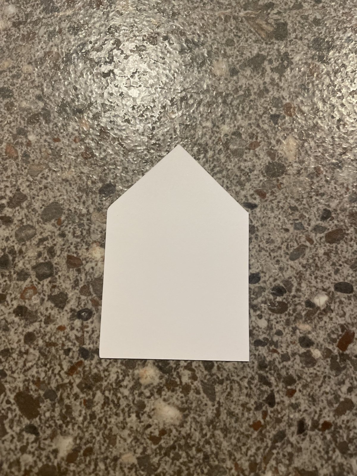 udstanset papstykket til alm. størrelse flag - Papfirkanter ...